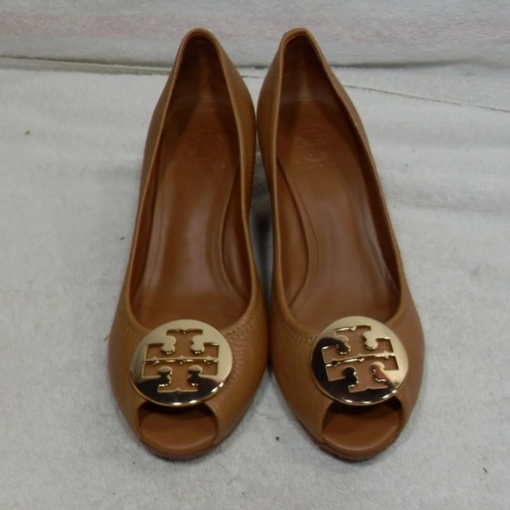 Tory Burch Peep Toe Wedge - Gem